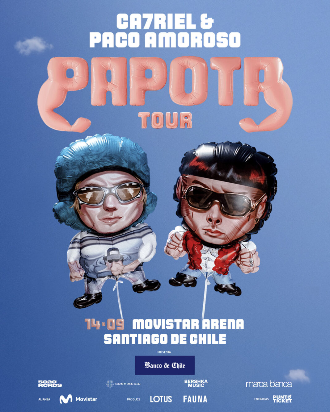 CA7RIEL & Paco Amoroso llegan a Chile con "PAPOTA Tour 2025" - Mujer y ...